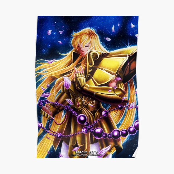"Saint Seiya Virgo Shaka" Poster for Sale by sergioartsink | Redbubble