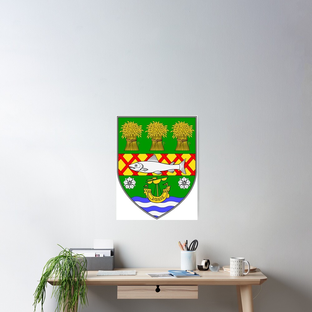 "County Down Coat of Arms" Poster by downwithdetroit | Redbubble