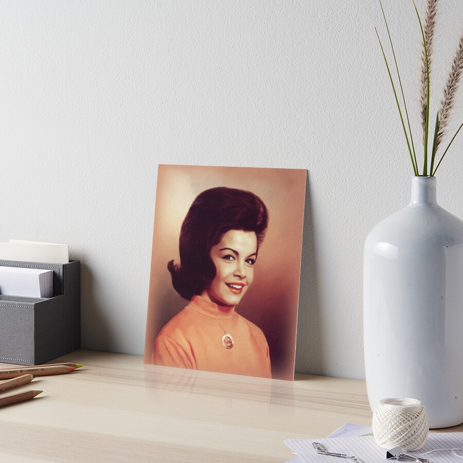 "Annette Funicello, Actress" Art Board Print by Hollywoodize | Redbubble