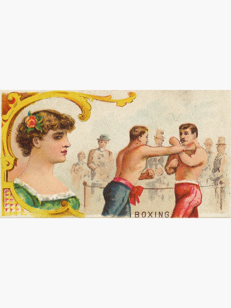"Vintage boxing design from victorian times" Sticker for Sale by ...