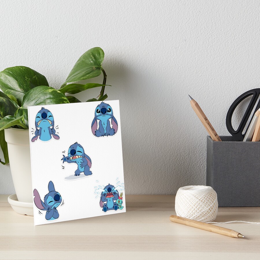 "Silly Stitch Sticker pack" Art Board Print for Sale by Godzilla0 ...