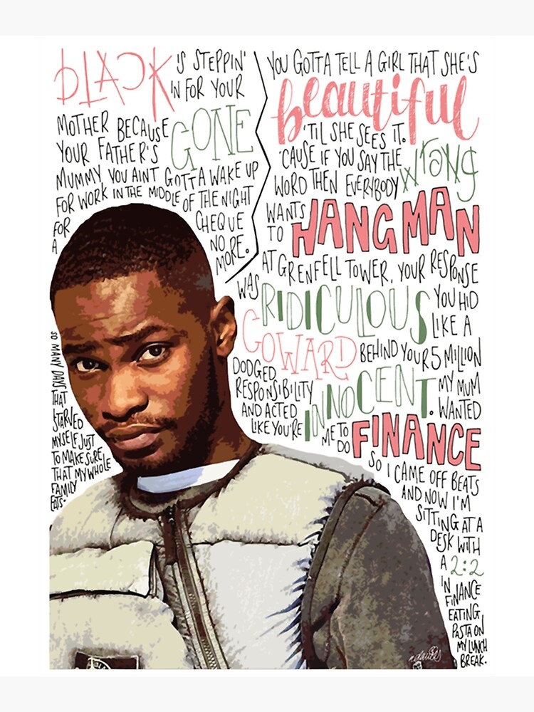 "Dave the rapper " Poster for Sale by MuddyHeart | Redbubble