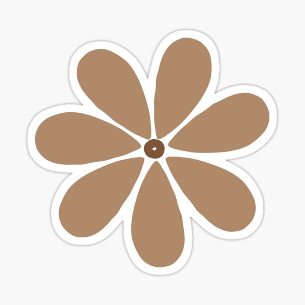 " Minimalist Abstract Cute Minimal Flower Cute Minimal design " Sticker ...