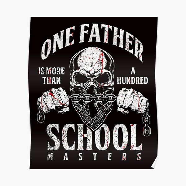 "Father Skull Dad Daddy Papa Poppa Stepdad Husband Family" Poster for ...