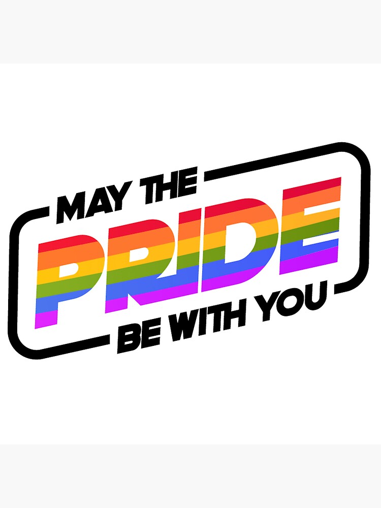 "Pride Be With You LGBT Flag Love Is Love" Sticker by StickerbashCo ...