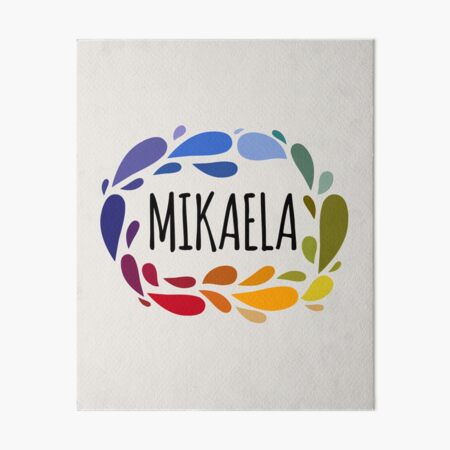 "Mikaela Name Cute Colorful Gift Named Mikaela" Art Board Print by ...