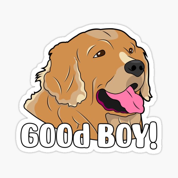 "Good Boy!" Sticker by StevePaulMyers | Redbubble