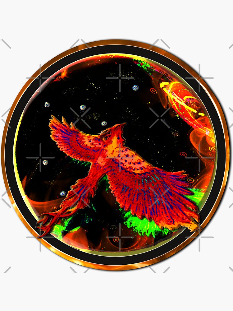 "phoenix" Sticker by Nil4design | Redbubble