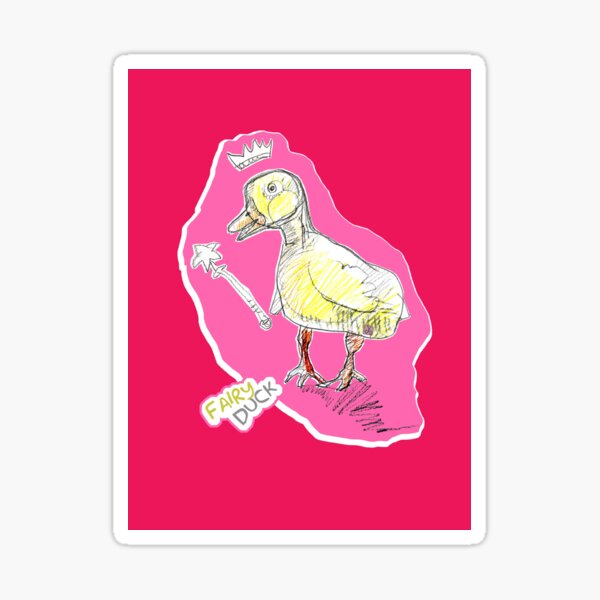 Pegatina «El pato hada (Dibujo a lápiz original de ACCI)» de ...