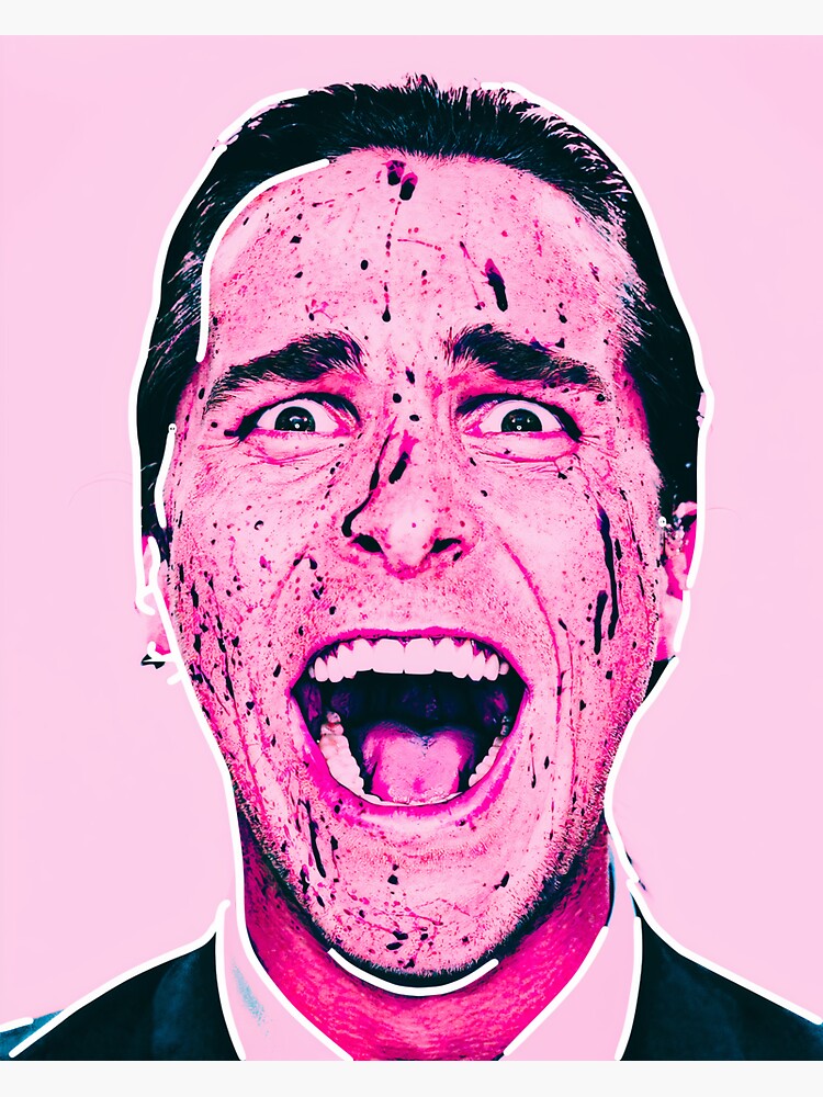 "American Psycho" Sticker by indiebrain | Redbubble