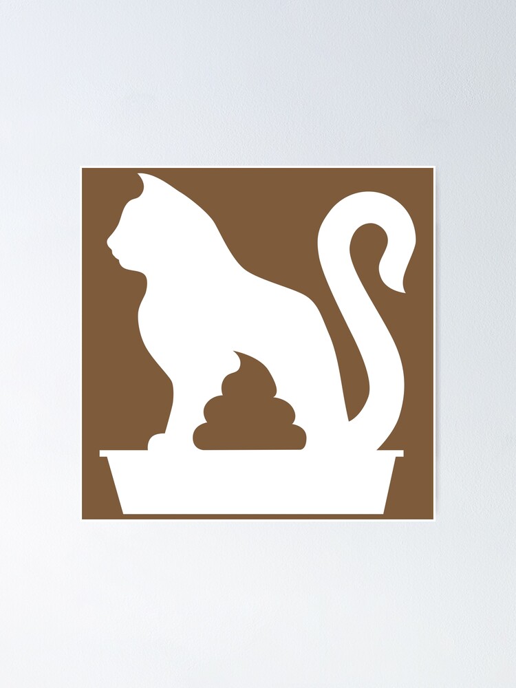"Cat poop design" Poster for Sale by s3w4g3 | Redbubble