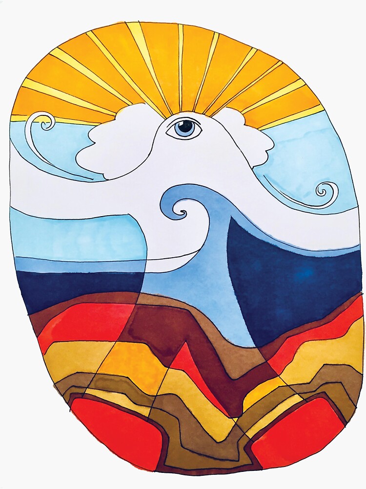 "Elemental Creature" Sticker for Sale by BumpleStickles | Redbubble