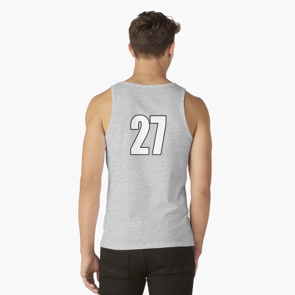 "27 number number football" Sticker by GeogDesigns | Redbubble