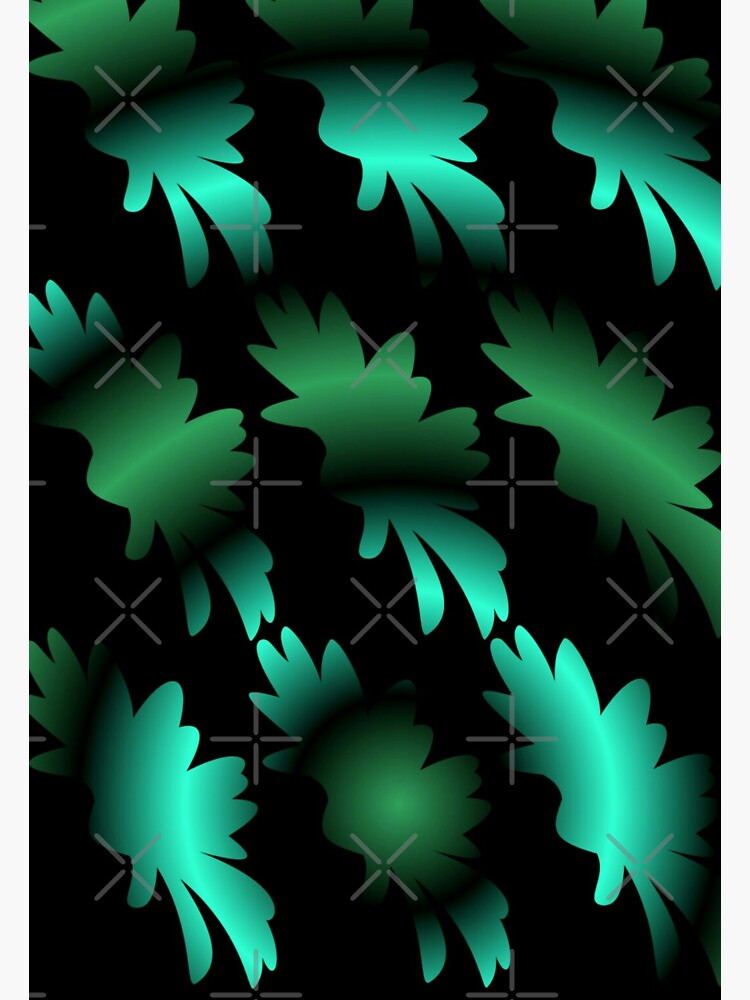 "Green flowers " Sticker by Violetflame99 | Redbubble