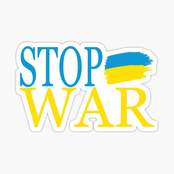 "Stop War" Sticker for Sale by laimonaslukos | Redbubble