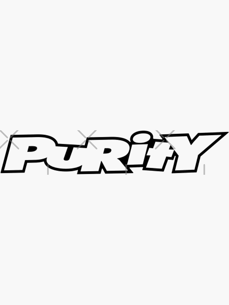 "PURITY" Sticker for Sale by Racingdecals | Redbubble