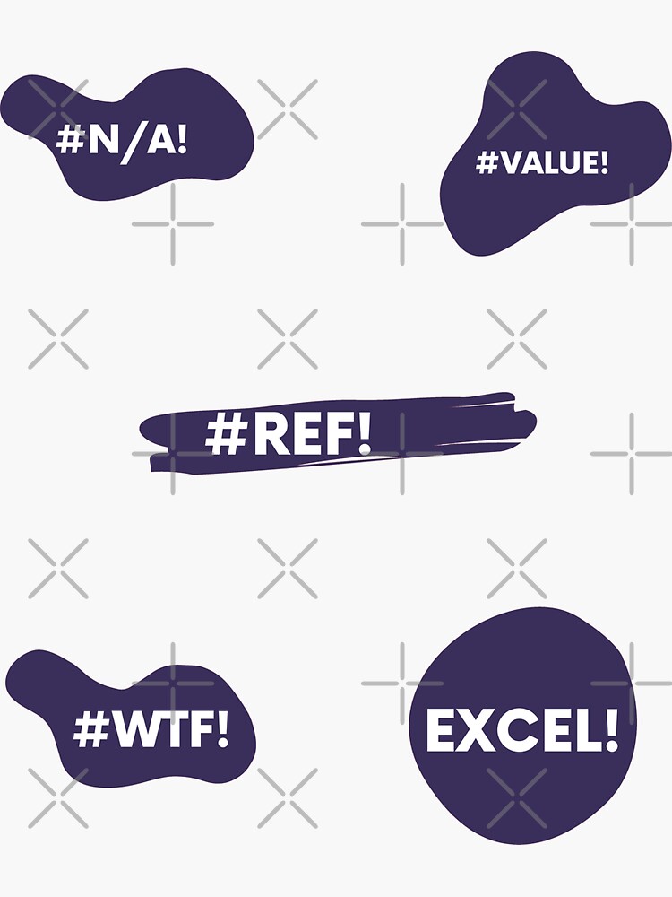 "Accounting Excel Errors | Accounting Excel Errors Design" Sticker by ...