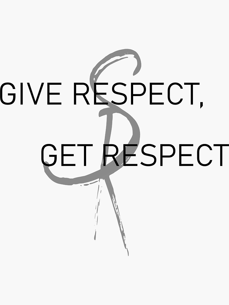 "Sigma rules Quote: Respect" Sticker by KlikysDigits | Redbubble
