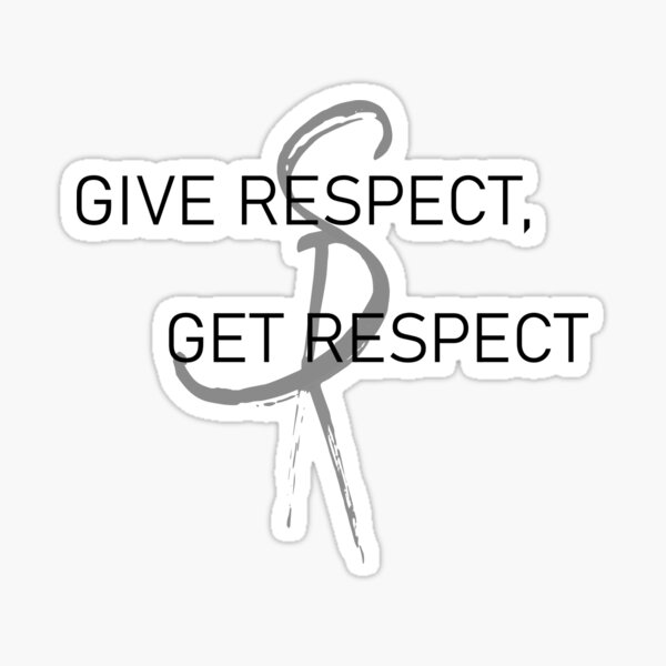 "Sigma rules Quote: Respect" Sticker by KlikysDigits | Redbubble