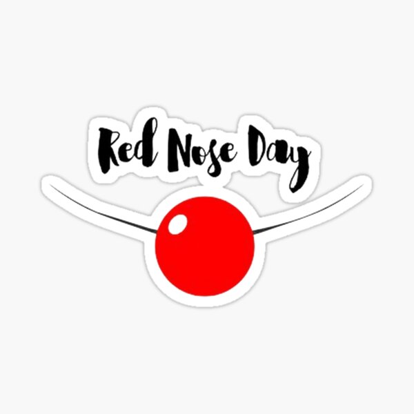 "Red Nose Day 2022" Sticker by Brightideas99 | Redbubble