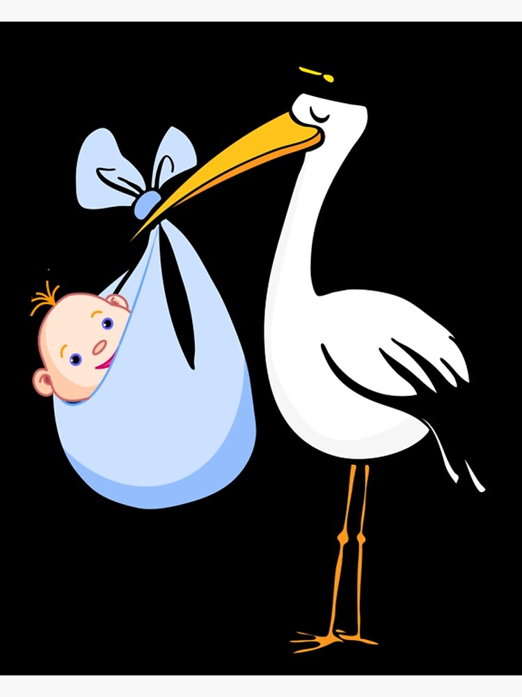 Stork Baby Animation Premium Matte Vertical Poster sold by Dhiraj Patil ...