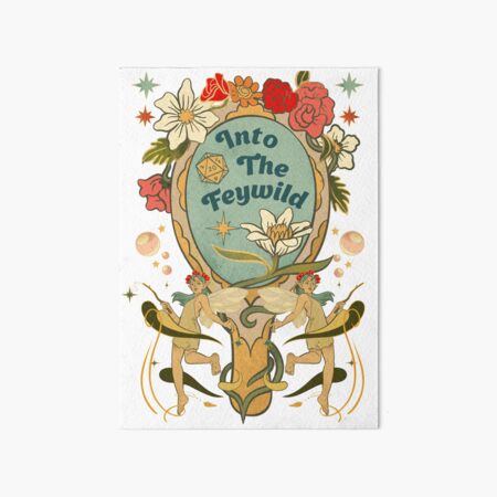 "INTO THE FEYWILD, Witchlight, Dnd Magic, Flowers & Fairies" Art Board ...