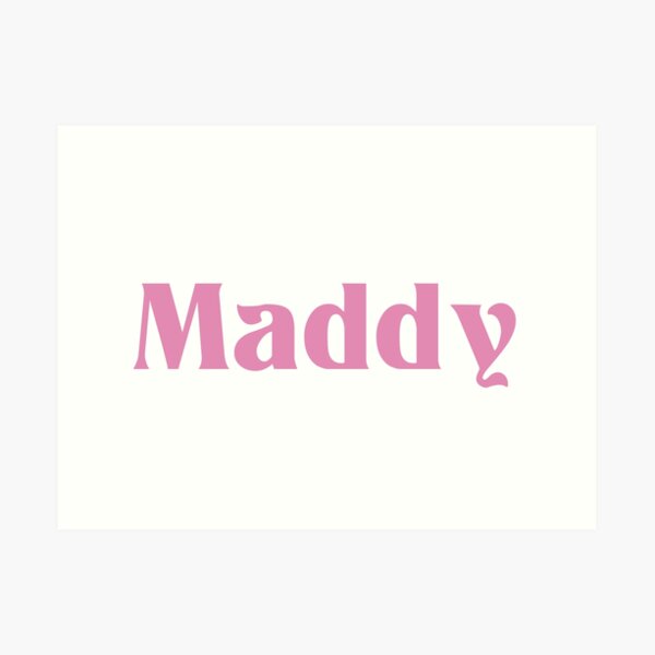"Aesthetic Maddy Name In Pretty Pastel Pink Letters | Retro, Vintage ...