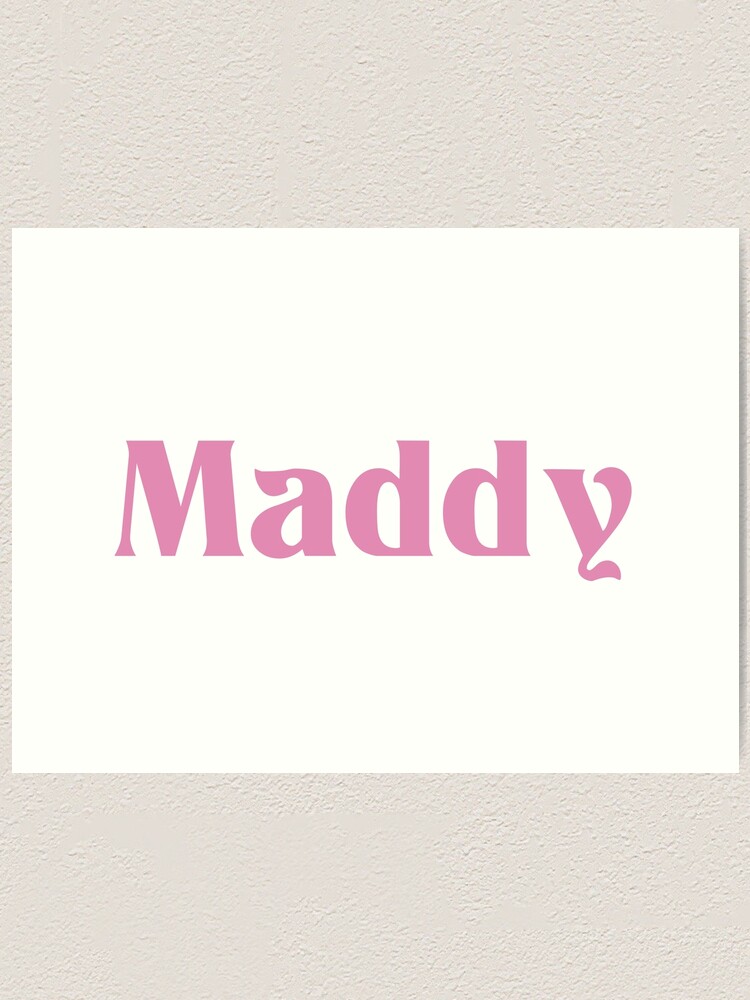 "Aesthetic Maddy Name In Pretty Pastel Pink Letters | Retro, Vintage ...