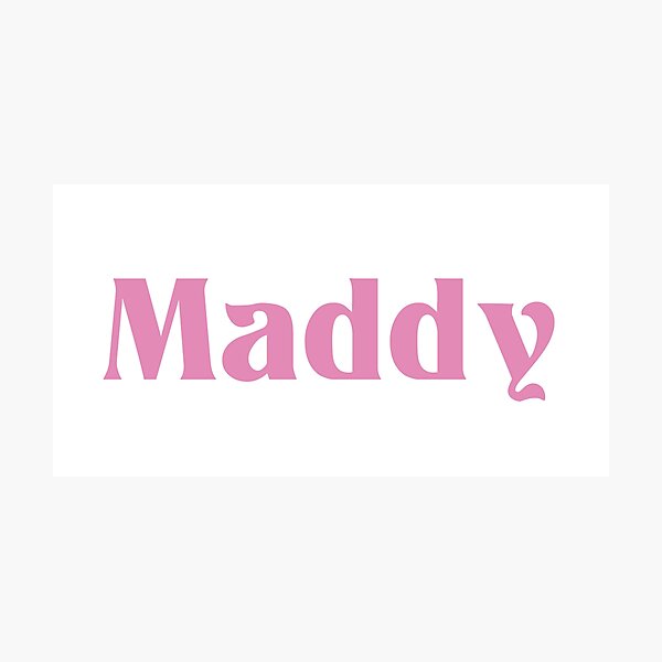 "Aesthetic Maddy Name In Pretty Pastel Pink Letters | Retro, Vintage ...