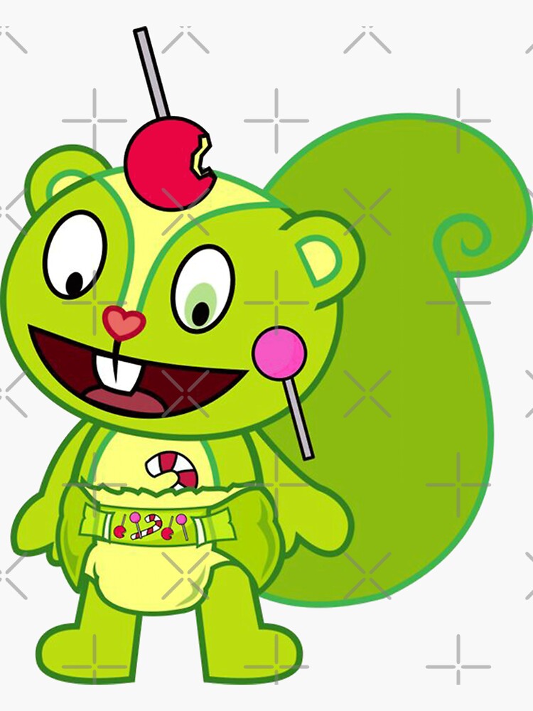 "Nutty - Happy Tree Friends " Sticker for Sale by OtakuEmporium | Redbubble