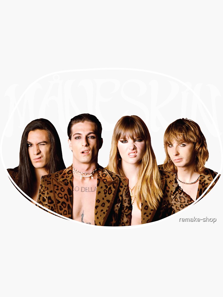 "Maneskin" Sticker by remake-shop | Redbubble
