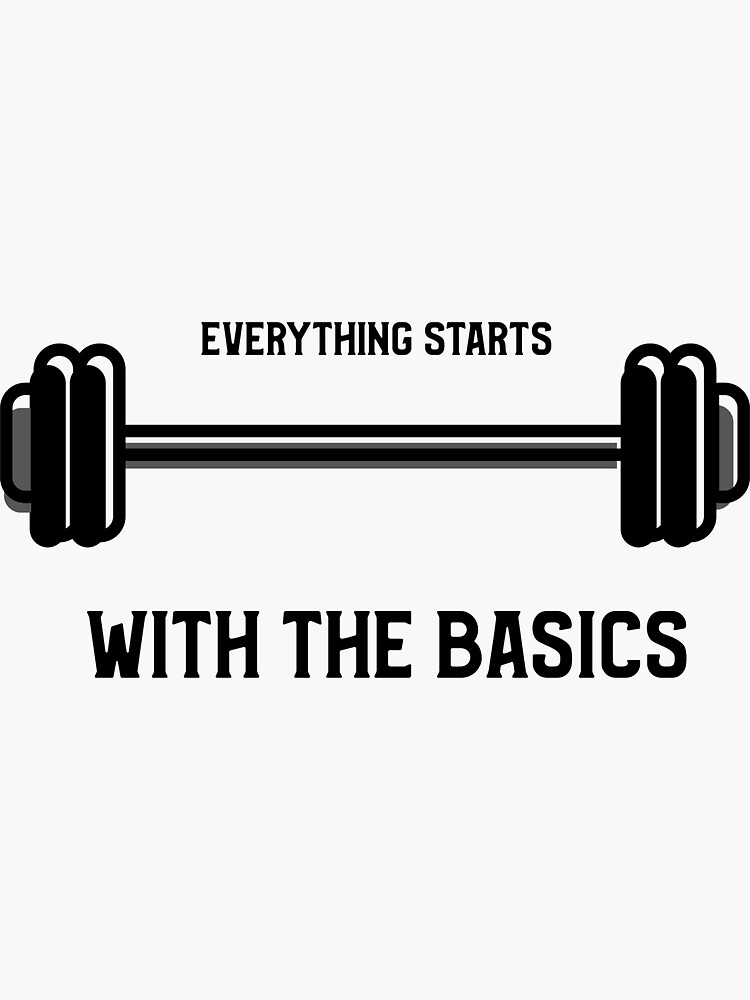 "Basic" Sticker by Furyfitness311 | Redbubble