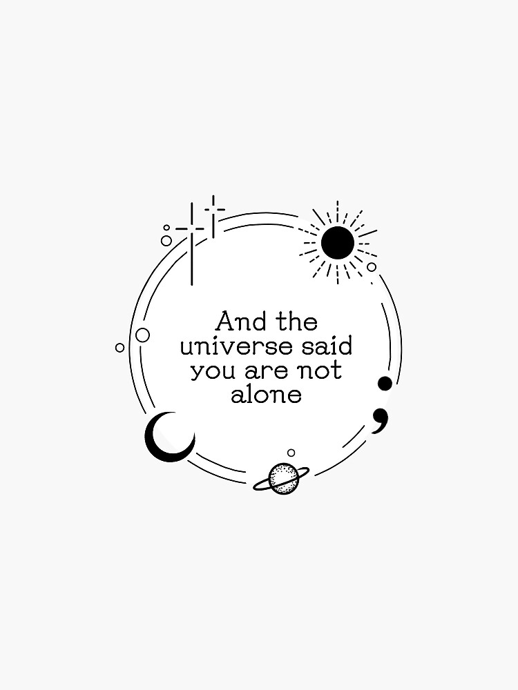 "semicolon end poem design" Sticker for Sale by FineHades | Redbubble