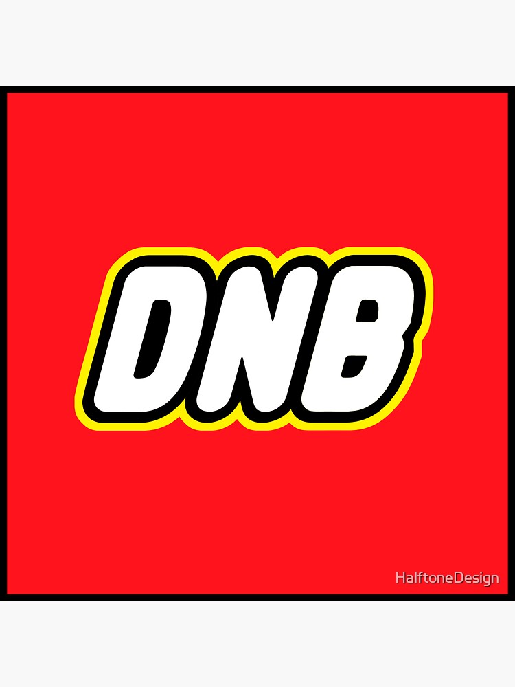 "DNB Brick Style" Sticker for Sale by HalftoneDesign | Redbubble