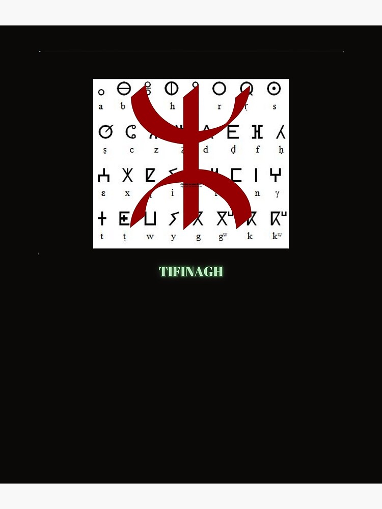 "tifinagh.amazigh.ALPHABET TIFIAGH LETTER" Poster for Sale by ...
