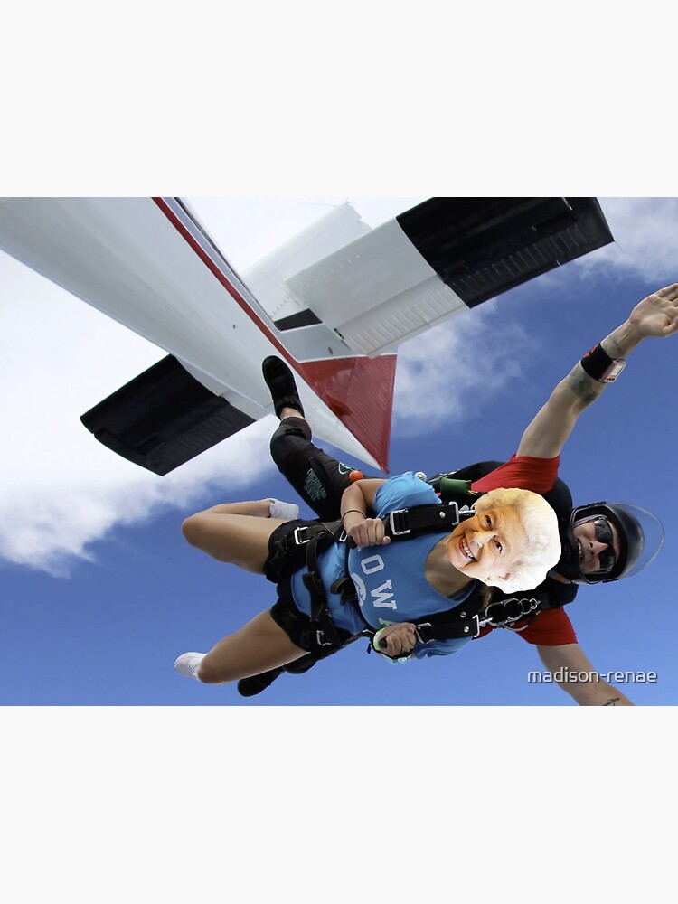 "Queen Elizabeth Skydiving" Sticker by madison-renae | Redbubble