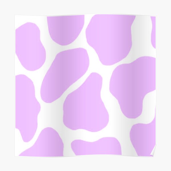 Póster «Estampado de vaca morada» de eva-aestheticcc | Redbubble