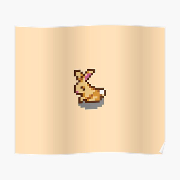 "Stardew Valley Happy Rabbit" Poster for Sale by aiya-pixels | Redbubble