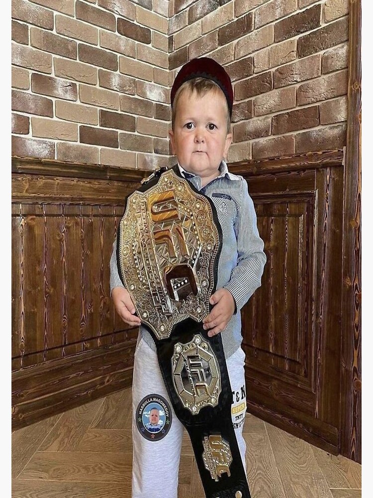 "Hasbulla World Title Champ" Sticker by BitternotMeme | Redbubble