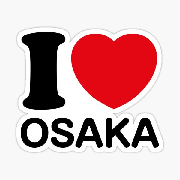 "I Love Osaka" Sticker by conform | Redbubble