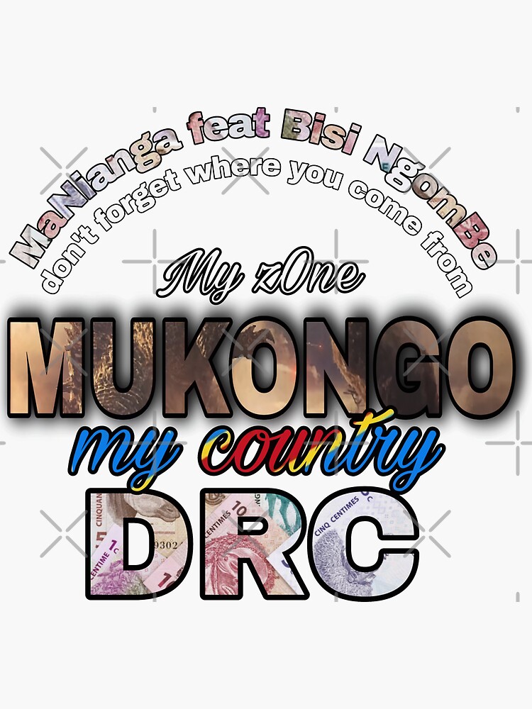 "Mukongo Drc" Sticker by Unizukan | Redbubble