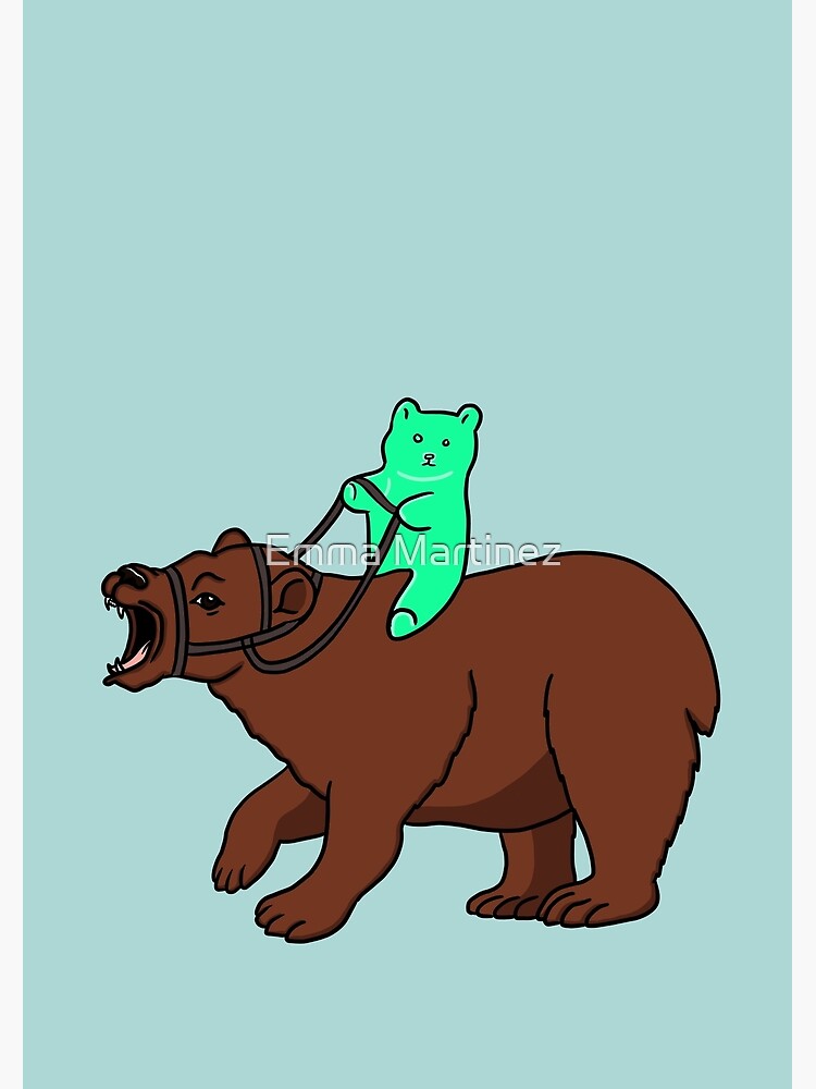 "Gummy Bear Riding a Bear" Poster for Sale by pepsirat | Redbubble