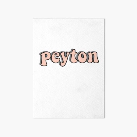 "Peyton name sticker" Art Board Print by maddy9co | Redbubble