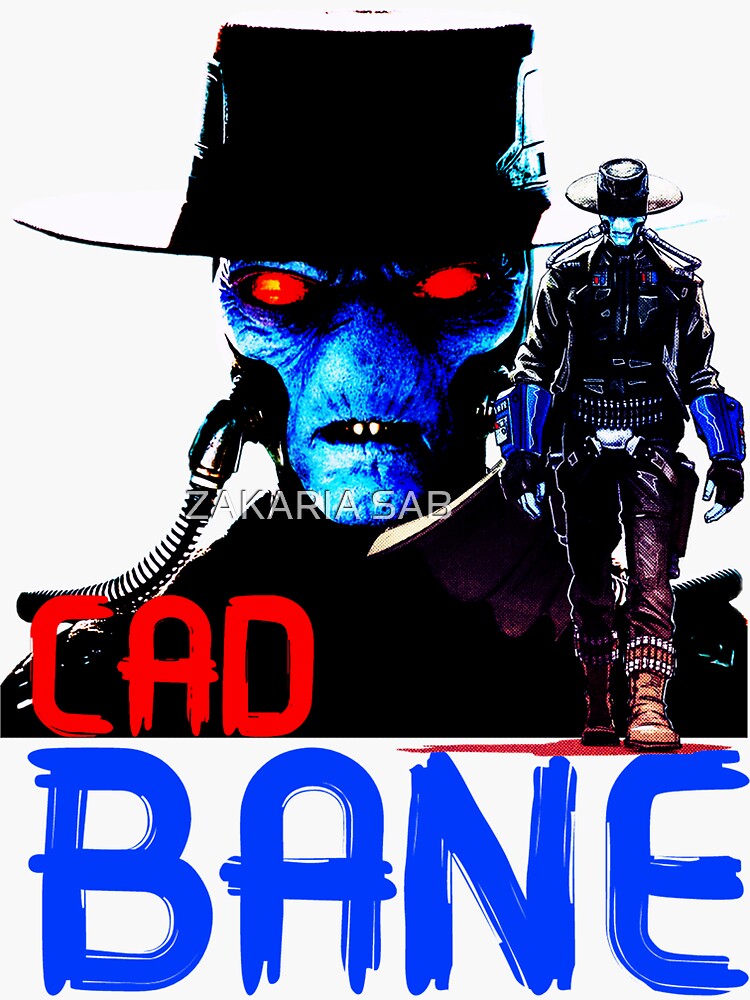 "Cad bane character" Sticker by ZAKARIASAB | Redbubble