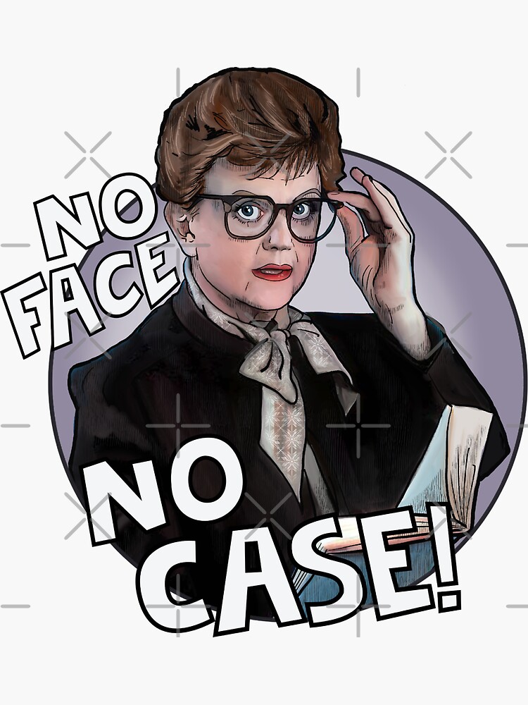 "Murder she wrote on Grindr . No face no case. " Sticker by ...
