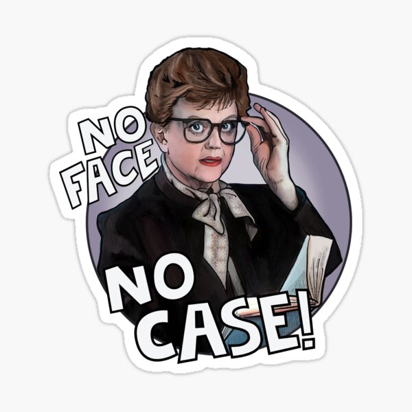 "Murder she wrote on Grindr . No face no case. " Sticker by ...