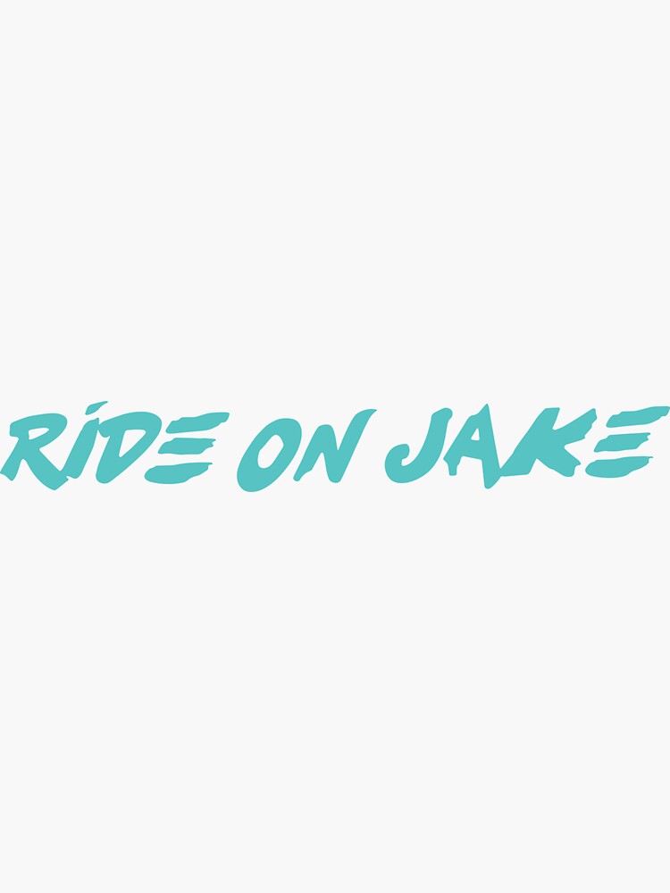 "Ride on Jake - Snowboard gift - Ride on Jake GIFT - Bleu" Sticker by ...