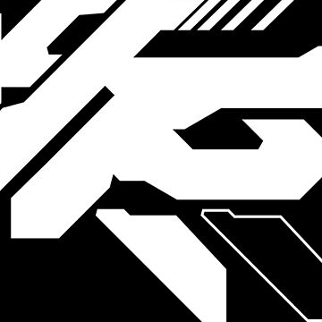 "Techwear logo shape white " Poster by Arez Xzan | Redbubble