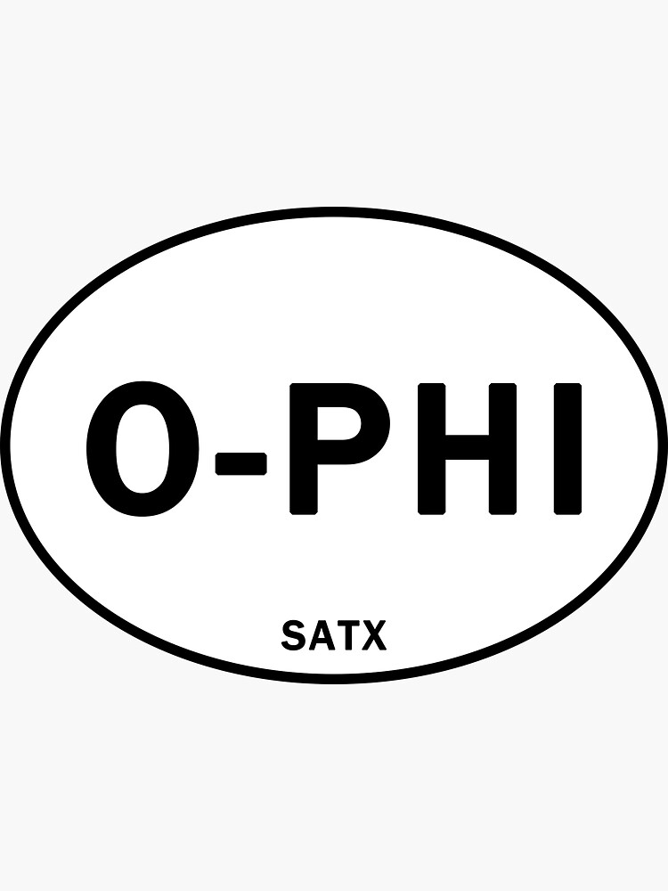 "OPhi Location" Sticker by CatObscura | Redbubble