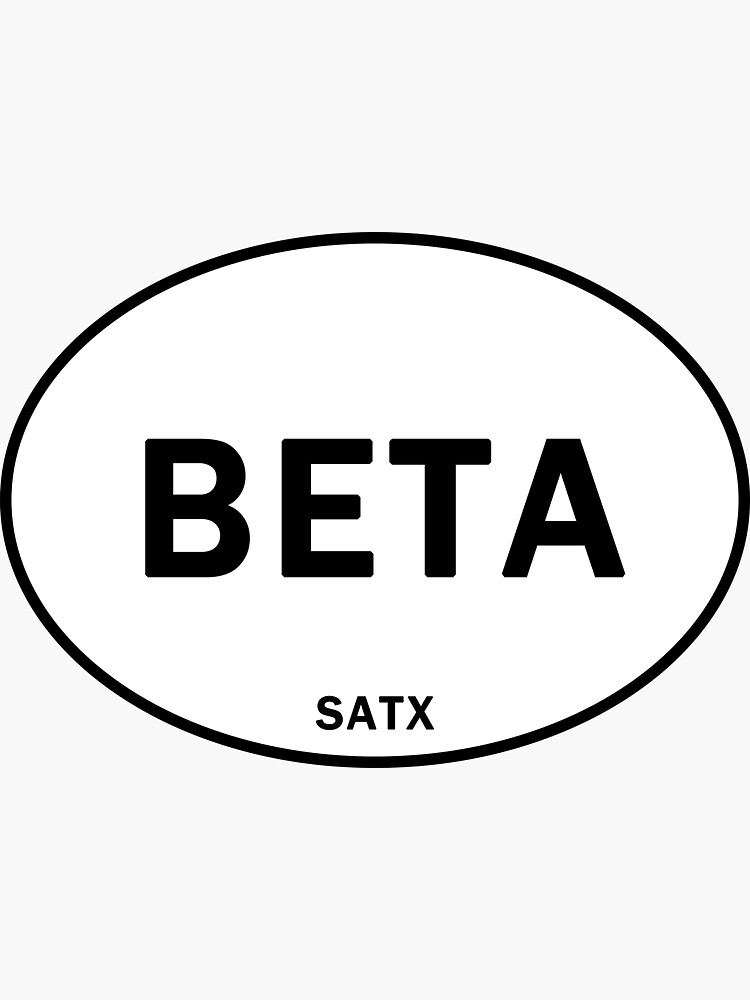 "Beta Location" Sticker for Sale by CatObscura | Redbubble
